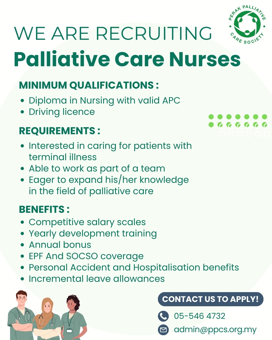 Join Us as a Palliative Care Nurse! – Perak Palliative Care Society